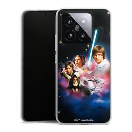 DeinDesign Xiaomi 14 Handy Silikon H&uuml;lle Case transparent Handyh&uuml;lle Star Wars Lightsaber Merchandise Silikon Case
