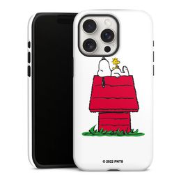 DeinDesign iPhone 15 Pro Max Handy Panzer Handyh&uuml;lle robuste Outdoor H&uuml;lle Schutzh&uuml;lle matt Snoopy Peanuts Official Licensed Product Tough Case