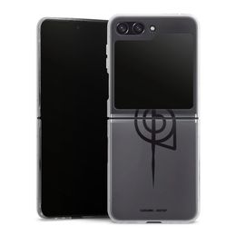 DeinDesign Galaxy Z Flip 5 Handy Hard Case Schutzh&uuml;lle transparent Smartphone Handy H&uuml;lle Naruto Shippuden Sasuke Konoha Hard Case