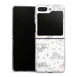 DeinDesign Galaxy Z Flip 5 Handy Hard Case Schutzh&uuml;lle transparent Smartphone Handy H&uuml;lle Bambi Disney Dumbo Hard Case