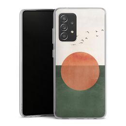 DeinDesign Galaxy A52s 5G Handy Silikon H&uuml;lle Case transparent Handyh&uuml;lle Sunshine Bird Sunset Silikon Case