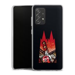DeinDesign Galaxy A52s 5G Handy Silikon H&uuml;lle Case transparent Handyh&uuml;lle Official Licensed Product 1. Fc K&ouml;ln Cologne Cathedral Silikon Case