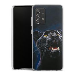 DeinDesign Galaxy A52s 5G Handy Silikon H&uuml;lle Case transparent Handyh&uuml;lle Panther Animals Jungle Silikon Case