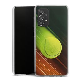 DeinDesign Galaxy A52s 5G Handy Silikon H&uuml;lle Case transparent Handyh&uuml;lle Ball Tennis Hobby Silikon Case