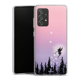 DeinDesign Galaxy A52s 5G Handy Silikon H&uuml;lle Case transparent Handyh&uuml;lle Tinkerbells Disney Official Licensed Product Silikon Case