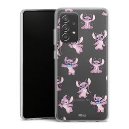 DeinDesign Galaxy A52s 5G Handy Silikon H&uuml;lle Case transparent Handyh&uuml;lle Angel Lilo & Stitch Disney Silikon Case
