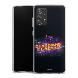 DeinDesign Galaxy A52s 5G Handy Silikon H&uuml;lle Case transparent Handyh&uuml;lle Guardians Of The Galaxy Marvel Logo Silikon Case