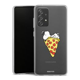 DeinDesign Galaxy A52s 5G Handy Silikon H&uuml;lle Case transparent Handyh&uuml;lle Peanuts Pizza Snoopy Silikon Case