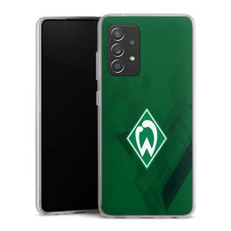 DeinDesign Galaxy A52s 5G Handy Silikon H&uuml;lle Case transparent Handyh&uuml;lle Sv Werder Bremen Coat Of Arms Official Licensed Product Silikon Case