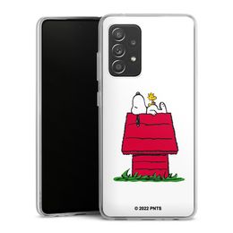 DeinDesign Galaxy A52s 5G Handy Silikon H&uuml;lle Case transparent Handyh&uuml;lle Snoopy Peanuts Official Licensed Product Silikon Case