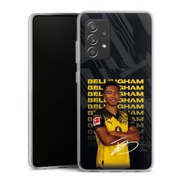 DeinDesign Galaxy A52s 5G Handy Silikon H&uuml;lle Case transparent Handyh&uuml;lle Borussia Dortmund Jobe Bellingham Bvb Silikon Case