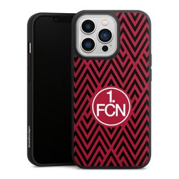 DeinDesign iPhone 13 Pro Handy Premium Silikon H&uuml;lle Handyh&uuml;lle schwarz Case 1. Fcn Bundesliga 1. Fc N&uuml;rnberg Silikon Premium Case