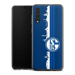DeinDesign Galaxy A50 Handy Silikon H&uuml;lle Case transparent Handyh&uuml;lle Official Licensed Product Skyline Fc Schalke 04 Silikon Case