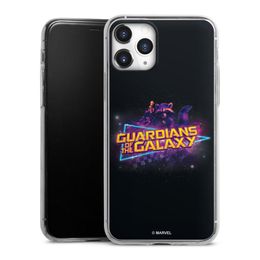 DeinDesign iPhone 11 Pro Handy Slim Case Silikon Handyh&uuml;lle transparent H&uuml;lle extra d&uuml;nn Marvel Logo Guardians Of The Galaxy Silikon Slim Case