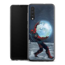 DeinDesign Galaxy A50 Handy Silikon H&uuml;lle Case transparent Handyh&uuml;lle Moon Marvel Deadpool Silikon Case
