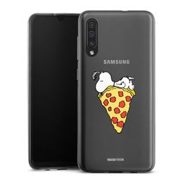 DeinDesign Galaxy A50 Handy Silikon H&uuml;lle Case transparent Handyh&uuml;lle Peanuts Pizza Snoopy Silikon Case