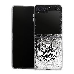 DeinDesign Galaxy Z Flip 5 Handy Hard Case Schutzh&uuml;lle transparent Smartphone Handy H&uuml;lle Fcb Fc Bayern M&uuml;nchen Official Licensed Product Hard Case