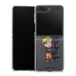 DeinDesign Galaxy Z Flip 5 Handy Hard Case Schutzh&uuml;lle transparent Smartphone Handy H&uuml;lle Official Licensed Product Naruto Shippuden Anime Hard Case