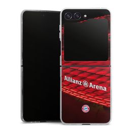 DeinDesign Galaxy Z Flip 5 Handy Hard Case Schutzh&uuml;lle transparent Smartphone Handy H&uuml;lle Fcb Stadium Fc Bayern M&uuml;nchen Hard Case