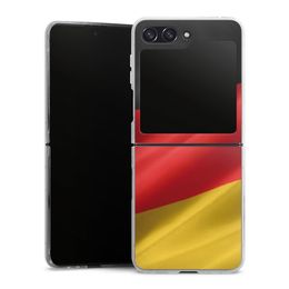 DeinDesign Galaxy Z Flip 5 Handy Hard Case Schutzh&uuml;lle transparent Smartphone Handy H&uuml;lle Flags Flag Germany Hard Case