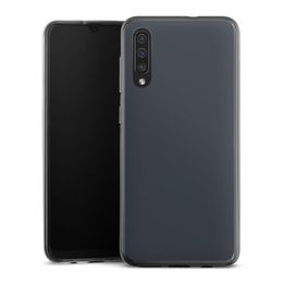 DeinDesign Galaxy A50 Handy Silikon H&uuml;lle Case transparent Handyh&uuml;lle Anthracite Grey Unicoloured Silikon Case