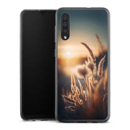 DeinDesign Galaxy A50 Handy Silikon H&uuml;lle Case transparent Handyh&uuml;lle Sun Pampasgras Nature Silikon Case