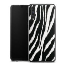 DeinDesign Galaxy A50 Handy Silikon H&uuml;lle Case transparent Handyh&uuml;lle Fur Muster Zebra Silikon Case