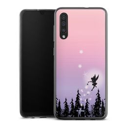 DeinDesign Galaxy A50 Handy Silikon H&uuml;lle Case transparent Handyh&uuml;lle Tinkerbells Official Licensed Product Disney Silikon Case