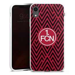 DeinDesign iPhone Xr Handy Silikon H&uuml;lle Case wei&szlig; Handyh&uuml;lle 1. Fcn Bundesliga 1. Fc N&uuml;rnberg Silikon Case