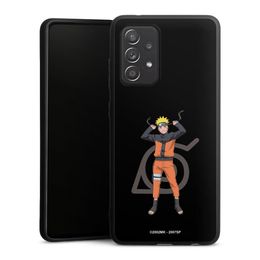 DeinDesign Galaxy A52s 5G Handy Premium Silikon H&uuml;lle Handyh&uuml;lle schwarz Case Official Licensed Product Anime Naruto Shippuden Silikon Premium Case