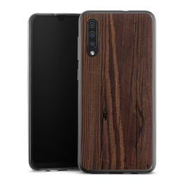 DeinDesign Galaxy A50 Handy Silikon H&uuml;lle Case transparent Handyh&uuml;lle Wooden Look Wood Nut Tree Silikon Case