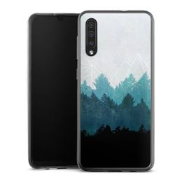 DeinDesign Galaxy A50 Handy Silikon H&uuml;lle Case transparent Handyh&uuml;lle Tree Forrest Abstract Silikon Case