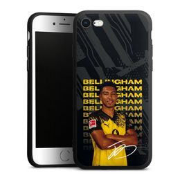 DeinDesign iPhone SE (2020) Handy Premium Silikon H&uuml;lle Handyh&uuml;lle schwarz Case Borussia Dortmund Jobe Bellingham Bvb Silikon Premium Case