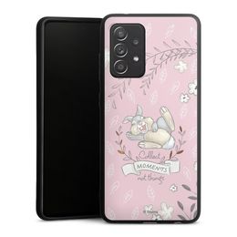 DeinDesign Galaxy A52s 5G Handy Premium Silikon H&uuml;lle Handyh&uuml;lle schwarz Case Thumper Bambi Official Licensed Product Silikon Premium Case