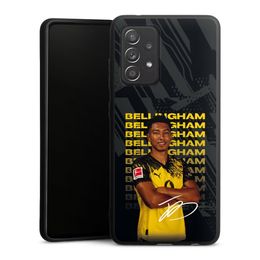 DeinDesign Galaxy A52s 5G Handy Premium Silikon H&uuml;lle Handyh&uuml;lle schwarz Case Borussia Dortmund Jobe Bellingham Bvb Silikon Premium Case