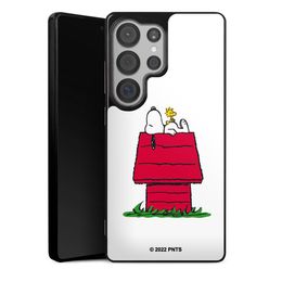 DeinDesign Galaxy S25 Ultra Handy Silikon H&uuml;lle Case schwarz Handyh&uuml;lle Snoopy Peanuts Official Licensed Product