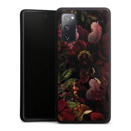 DeinDesign Galaxy S20 FE Handy Premium Silikon H&uuml;lle Handyh&uuml;lle schwarz Case Meadow Flowers Utart Silikon Premium Case