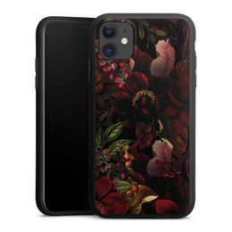 DeinDesign iPhone 11 Handy Premium Silikon H&uuml;lle Handyh&uuml;lle schwarz Case Flowers Utart Meadow Silikon Premium Case