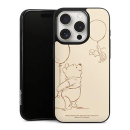 DeinDesign iPhone 15 Pro Handy Silikon H&uuml;lle Case schwarz Handyh&uuml;lle Disney Official Licensed Product Winnie The Pooh