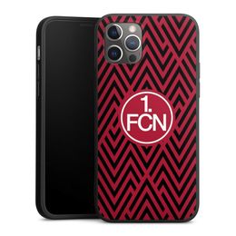 DeinDesign iPhone 12 Pro Handy Premium Silikon H&uuml;lle Handyh&uuml;lle schwarz Case 1. Fcn Bundesliga 1. Fc N&uuml;rnberg Silikon Premium Case