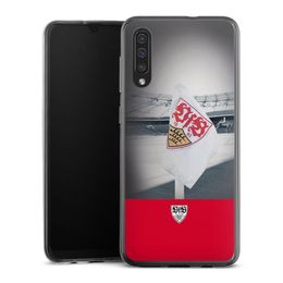 DeinDesign Galaxy A50 Handy Silikon H&uuml;lle Case transparent Handyh&uuml;lle Vfb Stuttgart Bundesliga Official Licensed Product Silikon Case