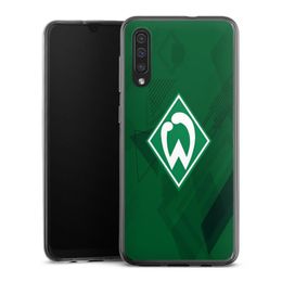 DeinDesign Galaxy A50 Handy Silikon H&uuml;lle Case transparent Handyh&uuml;lle Sv Werder Bremen Official Licensed Product Coat Of Arms Silikon Case