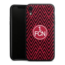 DeinDesign iPhone Xr Handy Premium Silikon H&uuml;lle Handyh&uuml;lle schwarz Case 1. Fcn Bundesliga 1. Fc N&uuml;rnberg Silikon Premium Case