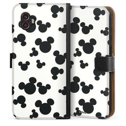 DeinDesign Galaxy XCover 6 Pro Handy Klapph&uuml;lle Handyh&uuml;lle aus Kunst Leder schwarz Flip Case Mickey Mouse Disney Official Licensed Product Sideflip mit langer 
