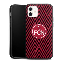 DeinDesign iPhone 12 mini Handy Premium Silikon H&uuml;lle Handyh&uuml;lle schwarz Case 1. Fcn Bundesliga 1. Fc N&uuml;rnberg Silikon Premium Case