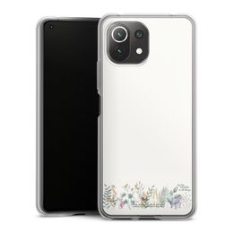 DeinDesign Xiaomi Mi 11 Lite 5G NE Handy Silikon H&uuml;lle Case transparent Handyh&uuml;lle Disney Winnie The Pooh Eukalyptus Silikon Case