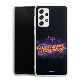 DeinDesign Galaxy A33 5G Handy Silikon H&uuml;lle Case transparent Handyh&uuml;lle Marvel Logo Guardians Of The Galaxy Silikon Case
