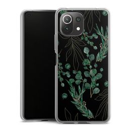 DeinDesign Xiaomi Mi 11 Lite 5G NE Handy Silikon H&uuml;lle Case transparent Handyh&uuml;lle Eukalyptus Leaves Nature Silikon Case