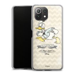 DeinDesign Xiaomi Mi 11 Lite 5G NE Handy Silikon H&uuml;lle Case transparent Handyh&uuml;lle Disney Donuld Duck Vintage Official Licensed Product Silikon Case