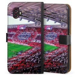 DeinDesign Galaxy XCover 6 Pro Handy Klapph&uuml;lle Handyh&uuml;lle aus Kunst Leder schwarz Flip Case Stadium Fc Bayern M&uuml;nchen Fcb Sideflip mit langer Lasche